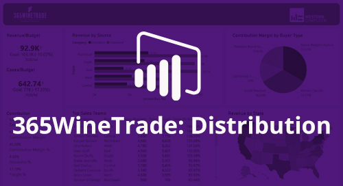 Power BI Interactive Report: 365WineTrade Distribution