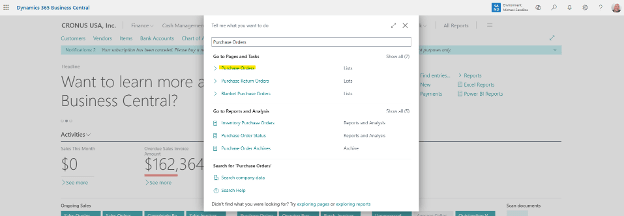 7 Steps to Create a Purchase Order in Business Central
