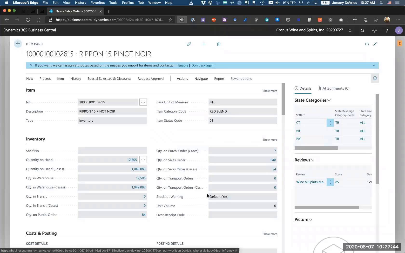 Drive Growth in Wine Distribution with Dynamics 365 ERP